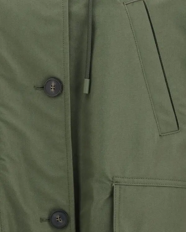 Max Mara Water-repellent Canvas Midi Parka