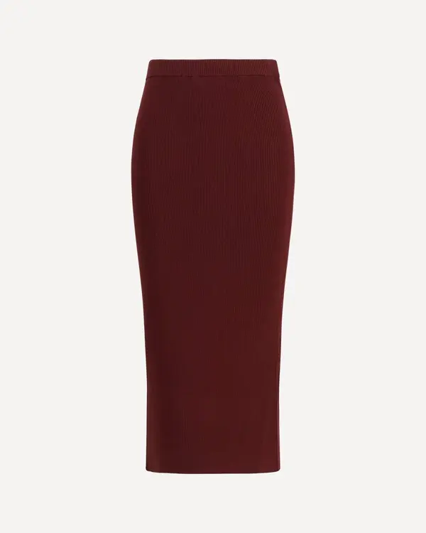 Max Mara Ribbed Midi Pencil Skirt