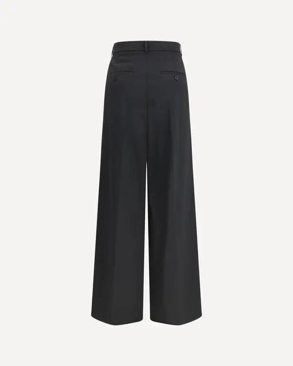 Max Mara Wide-leg Pleated Gabardine Trousers