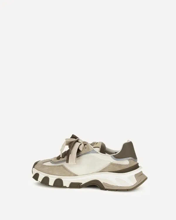 Dolce & Gabbana Leather And Mesh Sneakers