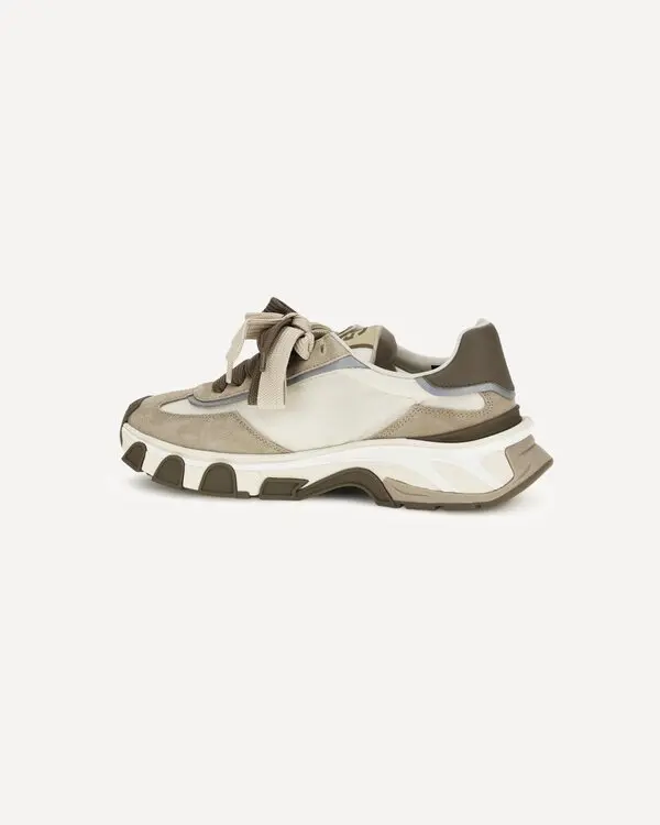 Dolce & Gabbana Leather And Mesh Sneakers
