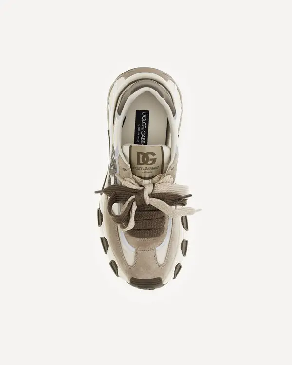 Dolce & Gabbana Leather And Mesh Sneakers