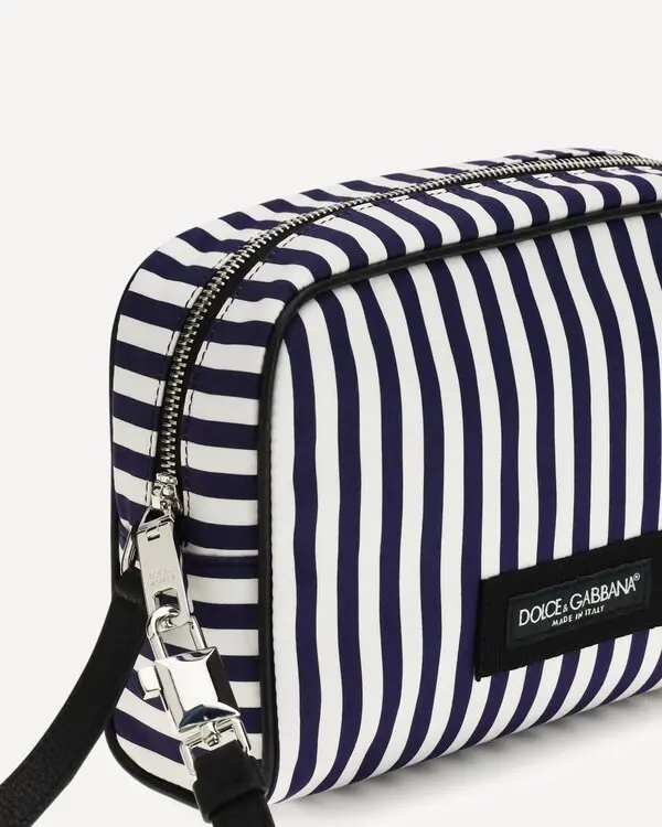 Dolce & Gabbana Striped Poplin Handbag