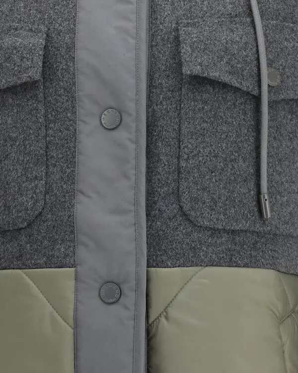 Max Mara Wool And Technical Fabric Hybrid Jacket