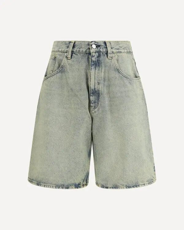 SUNFLOWER Super Wide Denim Bermuda Shorts