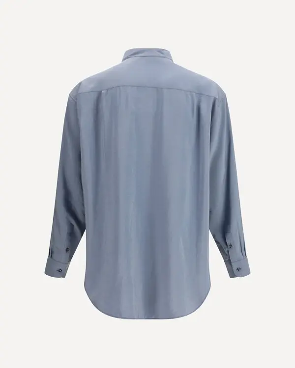Giorgio Armani Wahed Ilk Hirt With Band Collar
