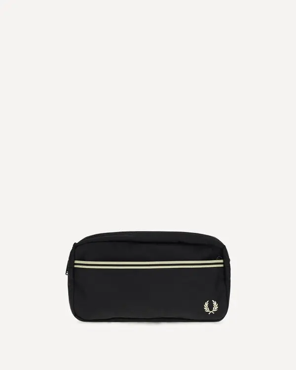 Fred Perry Twin Tipped Webbing Shoulder Bag - Black
