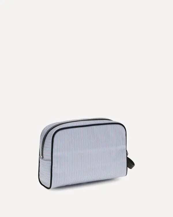 Dolce & Gabbana Striped Poplin And Leather Handbag