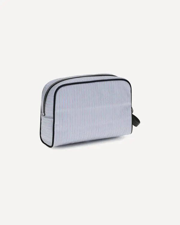 Dolce & Gabbana Striped Poplin And Leather Handbag