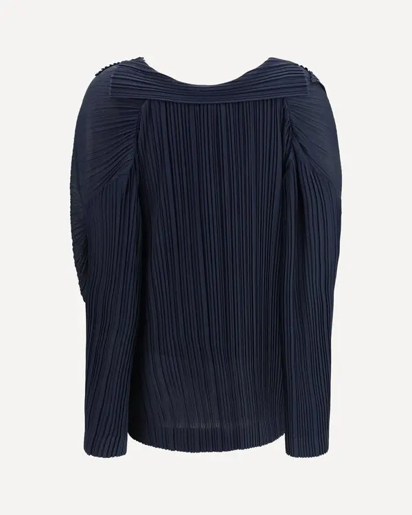Giorgio Armani Semi-sheer Pleated Blouse