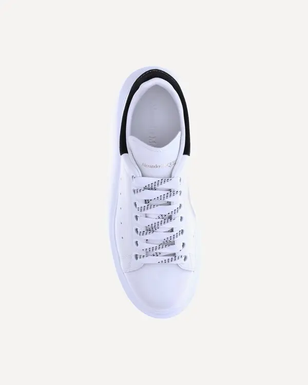 Alexander McQueen Leather Sneakers With Platform Sole - White
