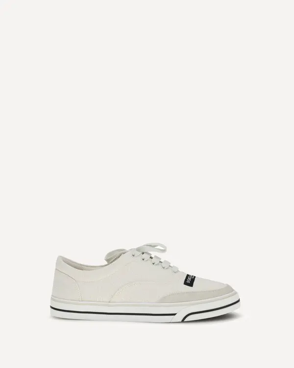 Dolce & Gabbana Dg Sailing Linen Sneakers - White