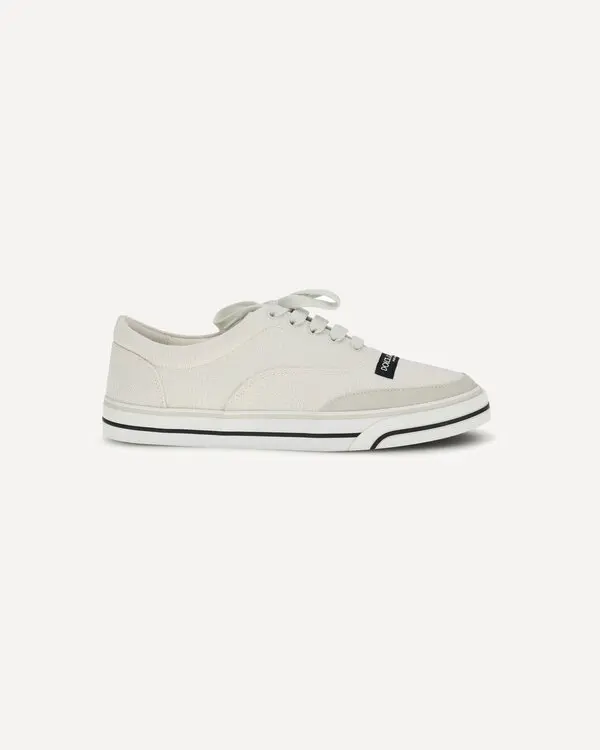 Dolce & Gabbana Dg Sailing Linen Sneakers - White