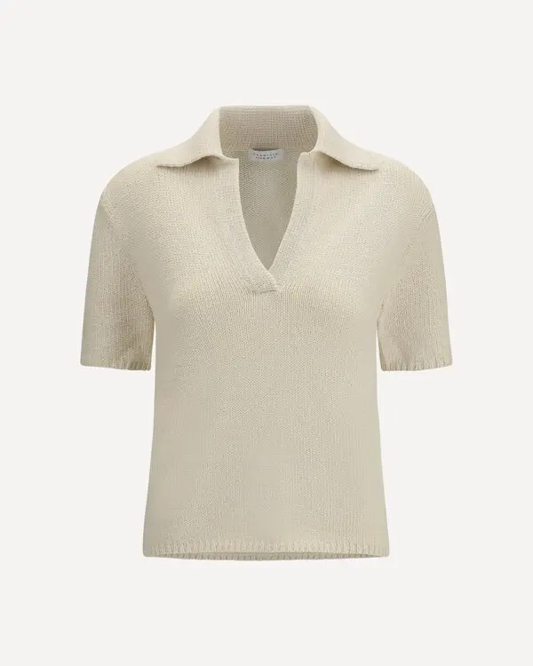 Gabriela Hearst Sohan Cashmere Polo - Cream