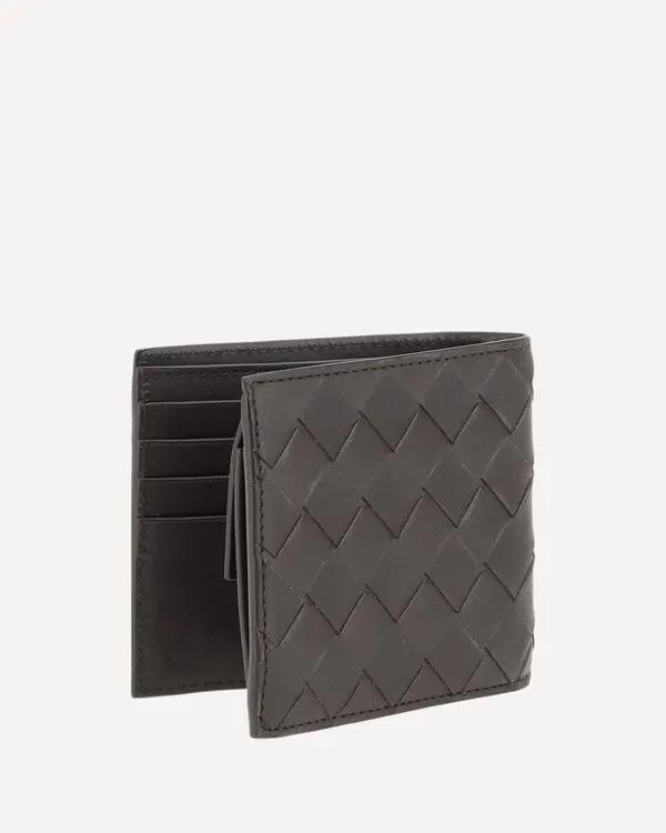 Bottega Veneta Bifold Leather Intrecciato Wallet