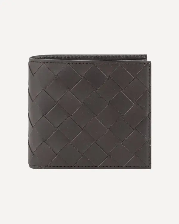 Bottega Veneta Bifold Leather Intrecciato Wallet