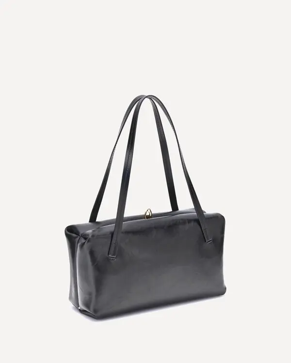 JIL SANDER Small Goji Pillow Shoulder Bag - Black
