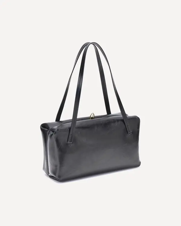 JIL SANDER Small Goji Pillow Shoulder Bag - Black