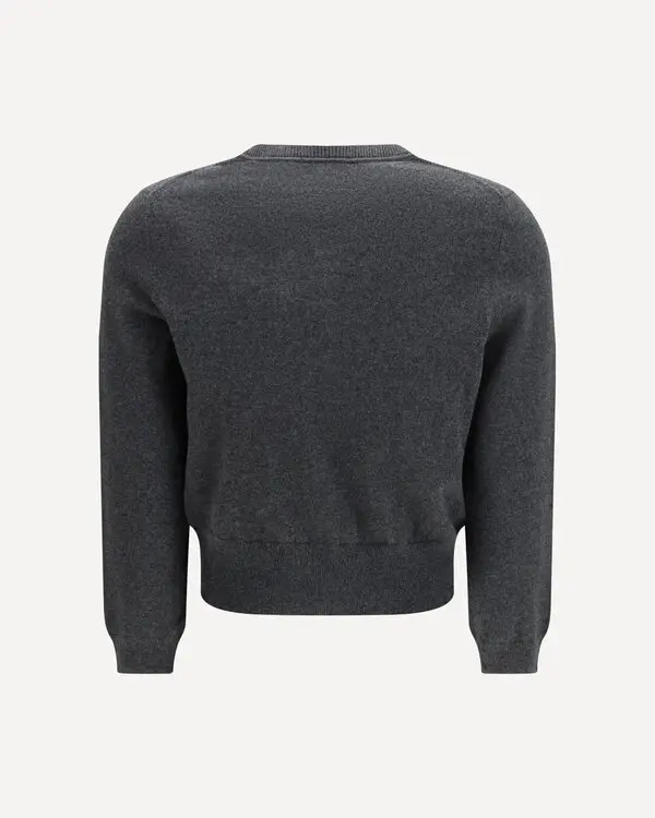 MARANT ETOILE Marant Étoile Lona Cropped Cardigan With Embroidered Logo - Grey