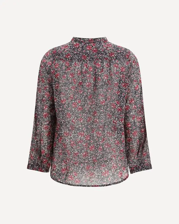 MARANT ETOILE Marant Étoile Maria Floral Print Cotton Voile Blouse