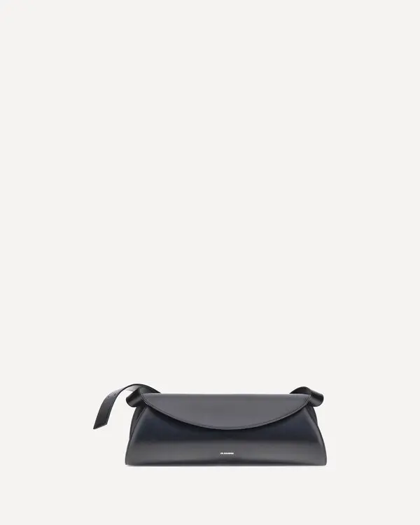 JIL SANDER Large Cannolo Shoulder Bag - Black