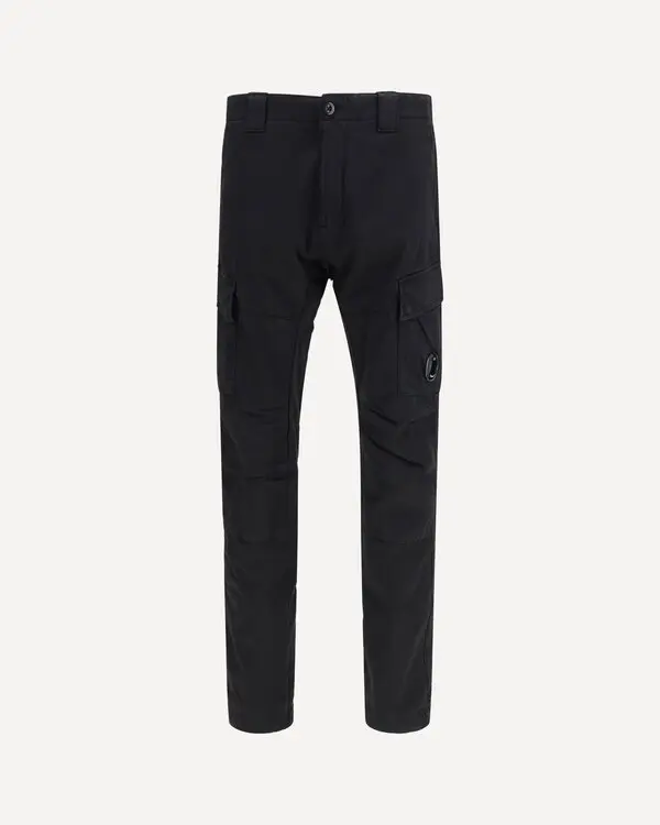 C.P. COMPANY C. P. Company Stretch Satin Cargo Pants - Black