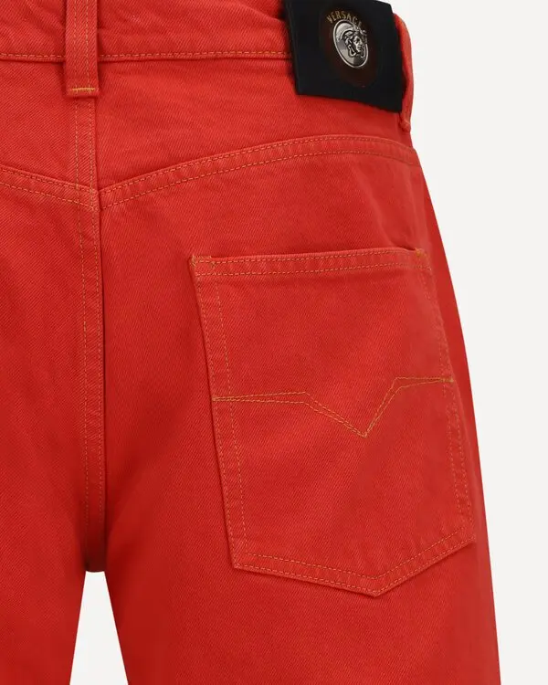 Versace Straight-leg Cotton Denim Jeans