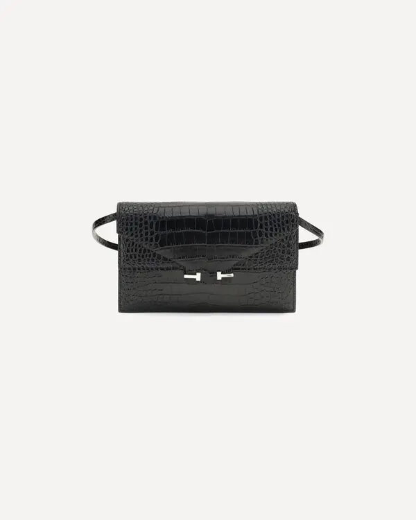 TOM FORD Crocodile Print Shoulder Bag