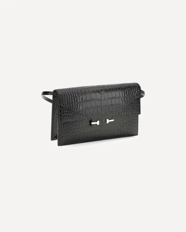 TOM FORD Crocodile Print Shoulder Bag