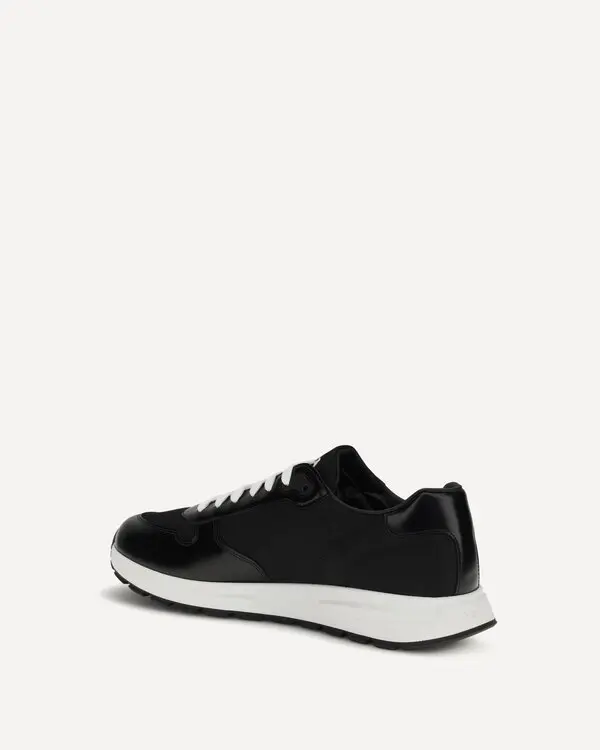Prada Prax 01 Sneakers In Re-nylon And Brushed Leather - Black