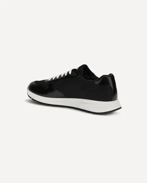 Prada Prax 01 Sneakers In Re-nylon And Brushed Leather - Black