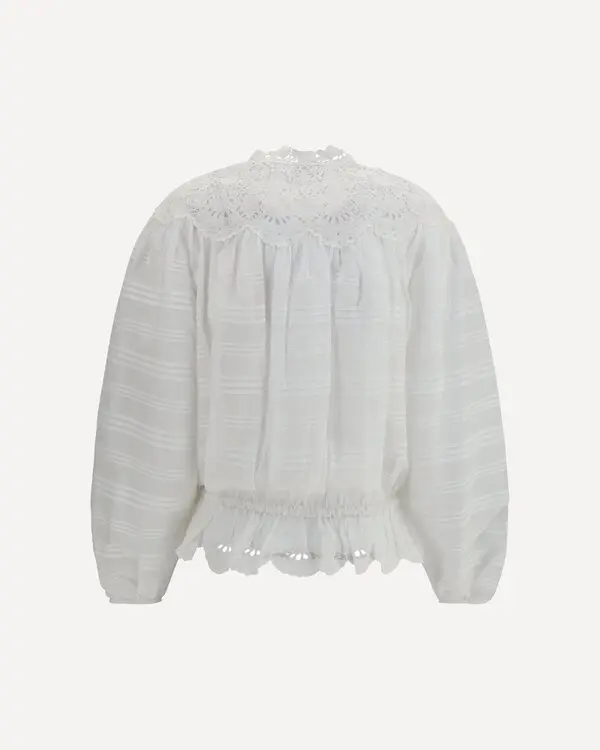 MARANT ETOILE Marant Étoile Polly Blouse With Embroidered Details