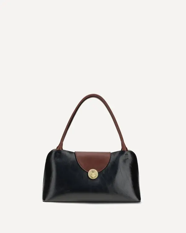 Versace Vivian Medium Shoulder Bag - Black