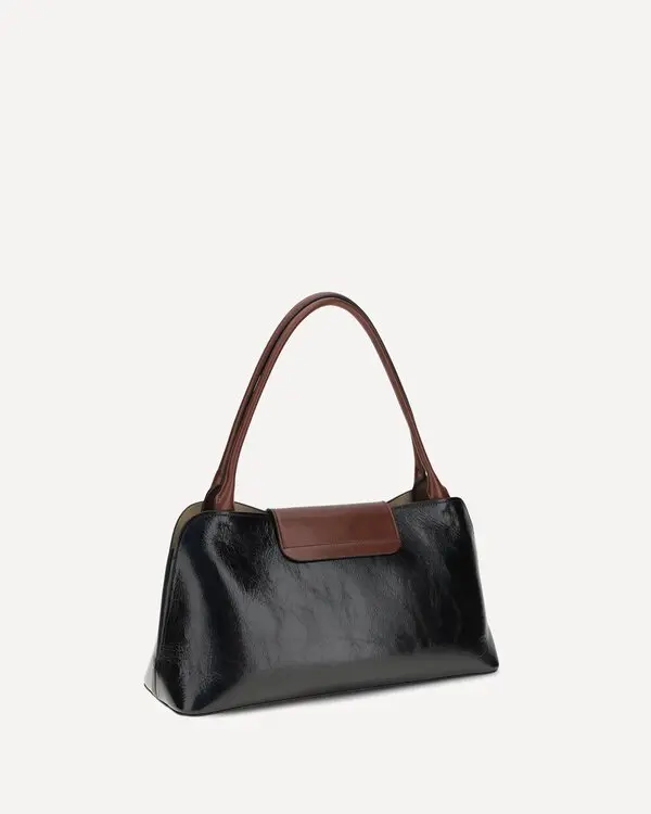 Versace Vivian Medium Shoulder Bag - Black