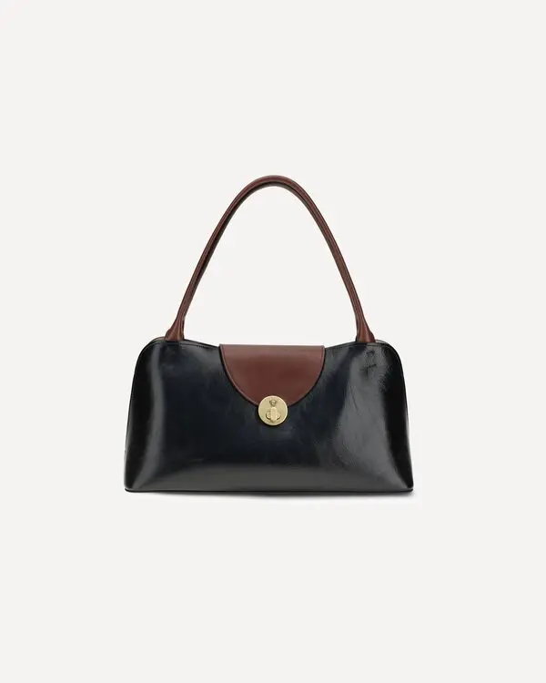 Versace Vivian Medium Shoulder Bag - Black