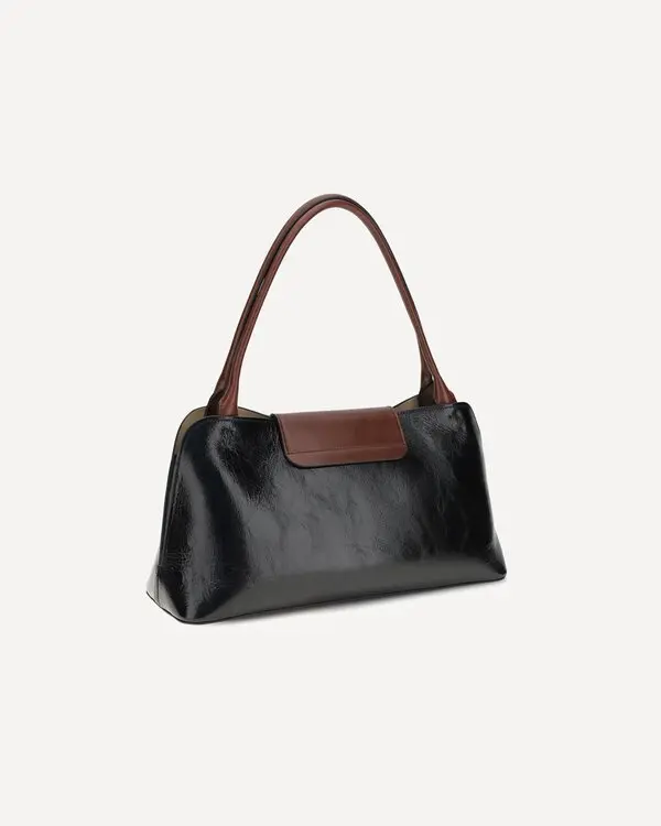 Versace Vivian Medium Shoulder Bag - Black