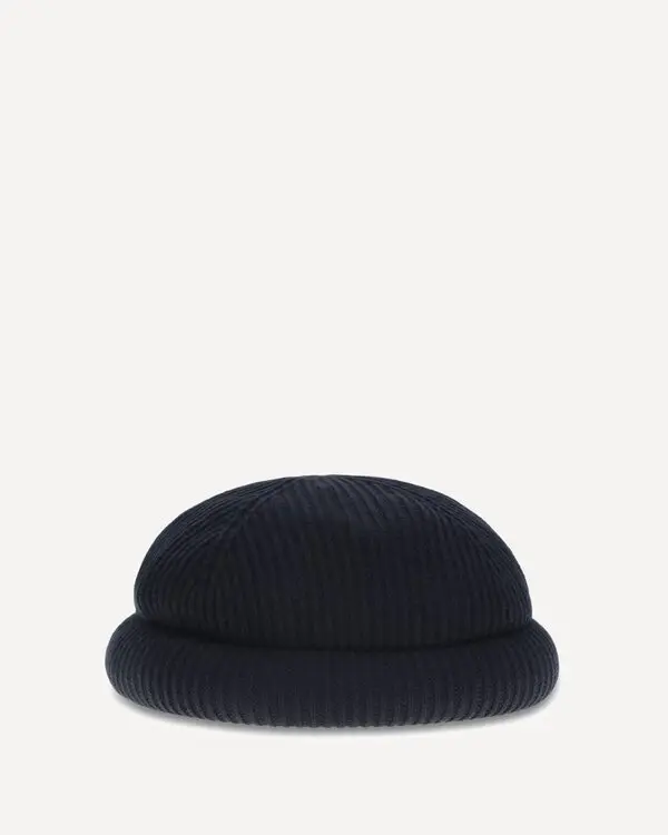 Loro Piana Wool Beanie Hat - Blue