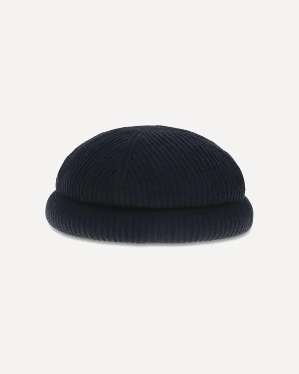 Loro Piana Ribbed Wool Beanie
