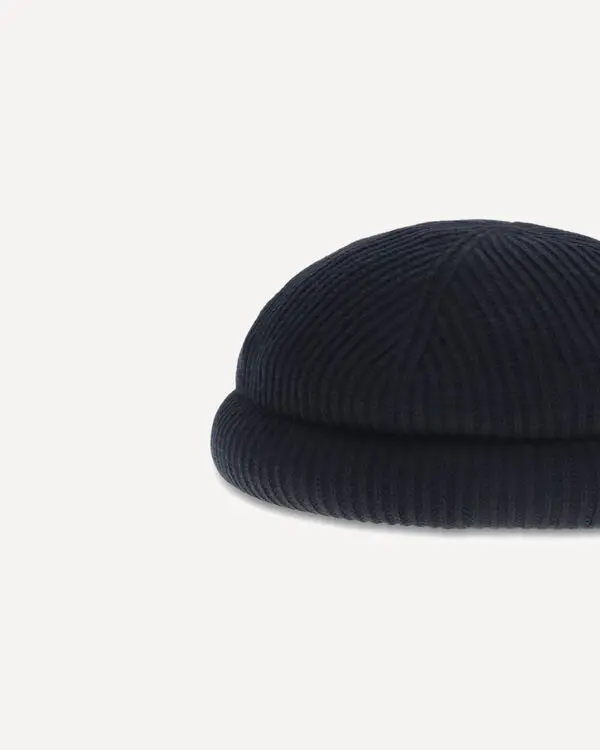 Loro Piana Ribbed Wool Beanie