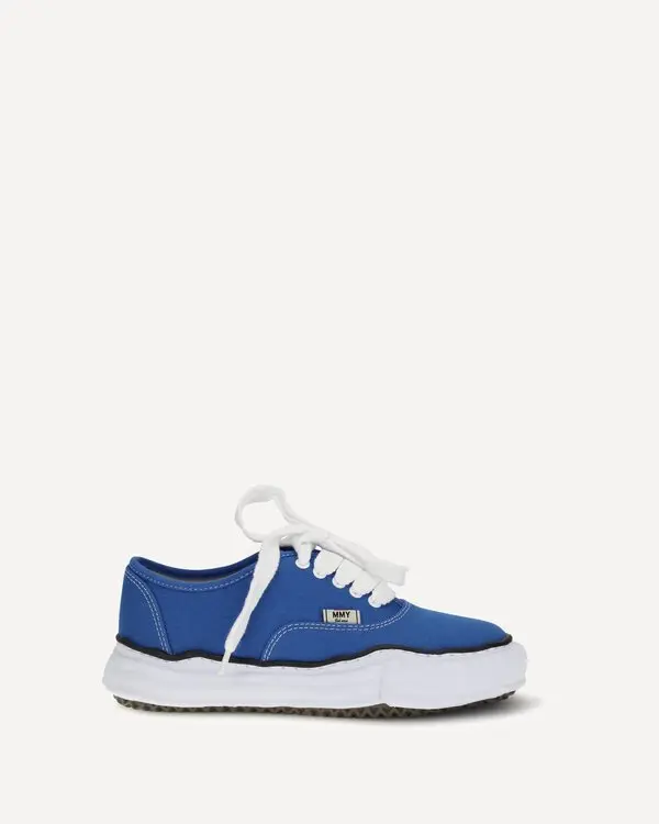 Mihara Yasuhiro Cotton Lace-up Sneakers - Blue