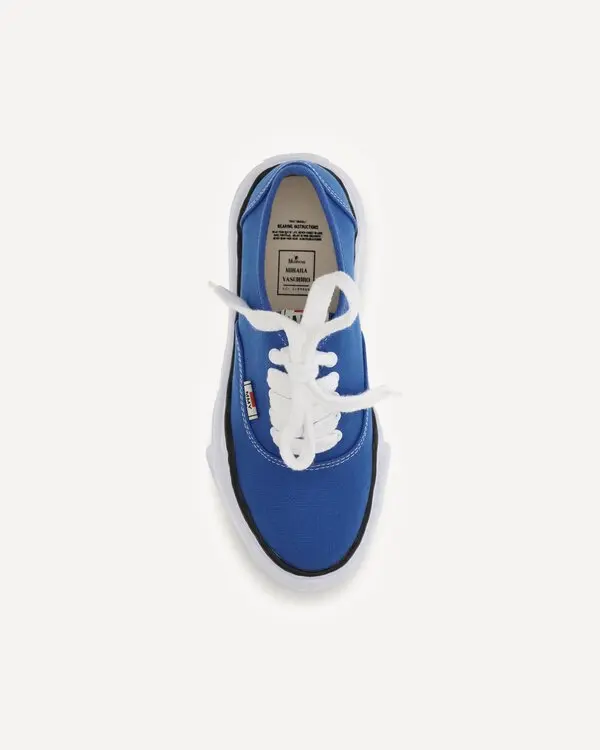 Mihara Yasuhiro Cotton Lace-up Sneakers - Blue