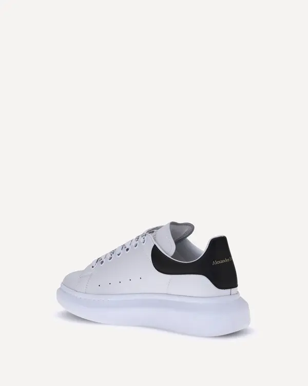 Alexander McQueen Leather Platform Sneakers - White