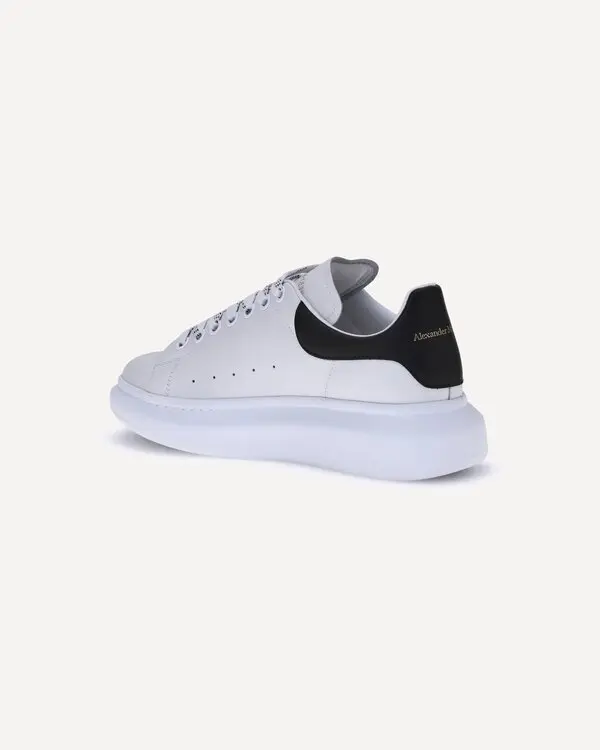 Alexander McQueen Leather Platform Sneakers - White