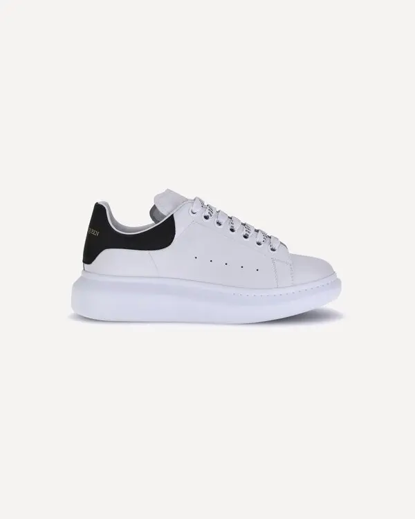 Alexander McQueen Leather Platform Sneakers - White