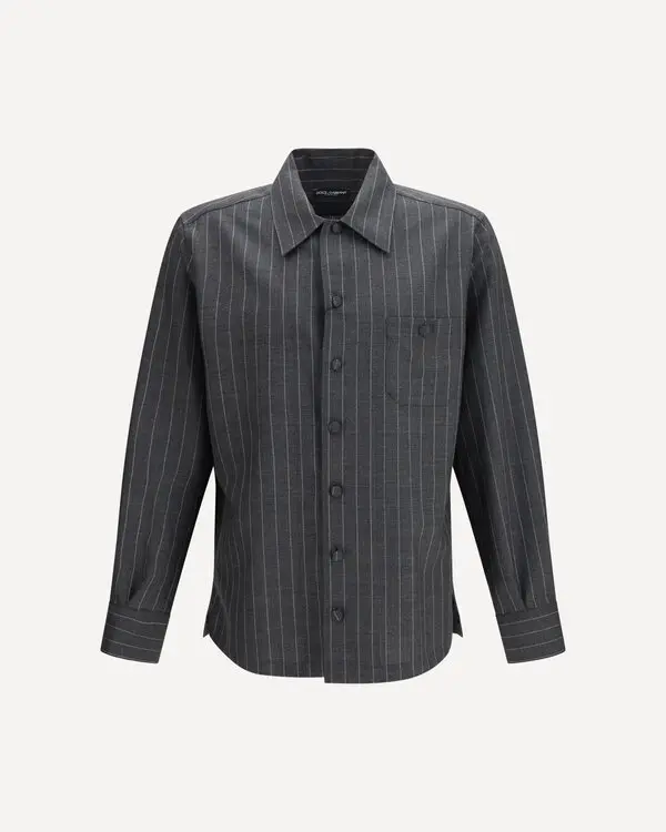 Dolce & Gabbana Pinstripe Wool Shirt
