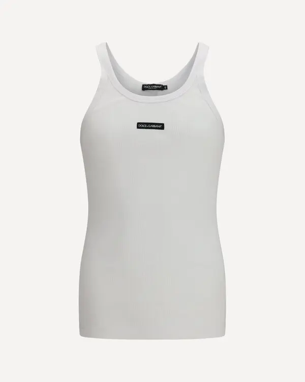 Dolce & Gabbana Cotton Ribbed Tank Top