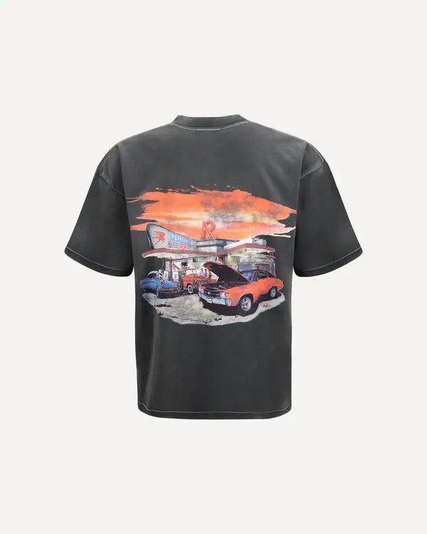 REPRESENT 24 Hour Service Graphic T-shirt Mae - Grey
