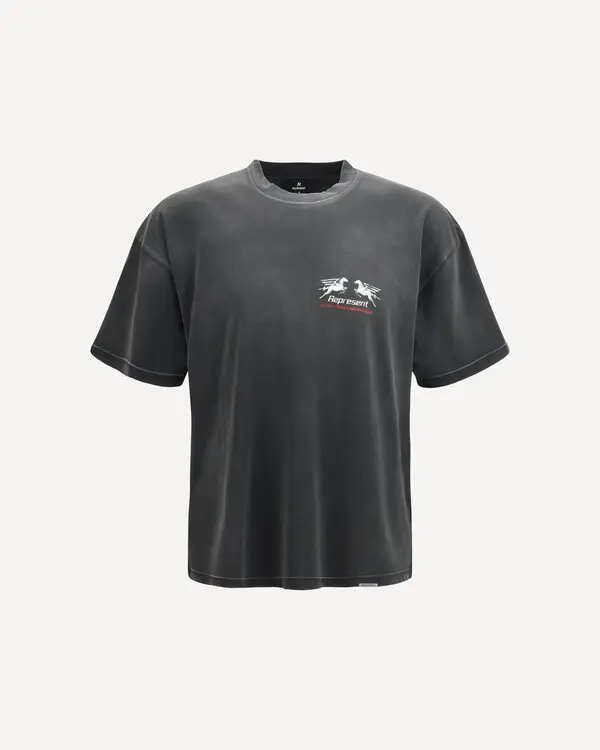 REPRESENT 24 Hour Service Graphic T-shirt Mae - Grey