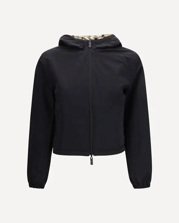 Burberry Reversible Cropped Check Jacket - Beige