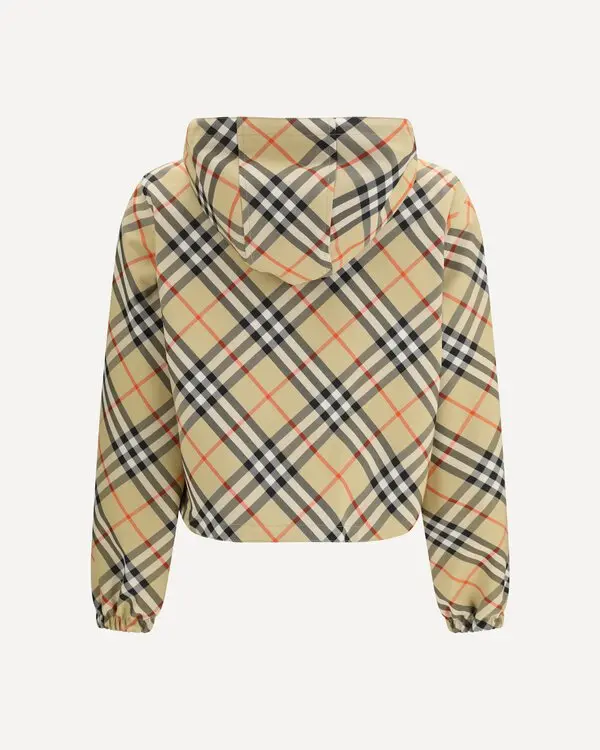 Burberry Reversible Cropped Check Jacket - Beige